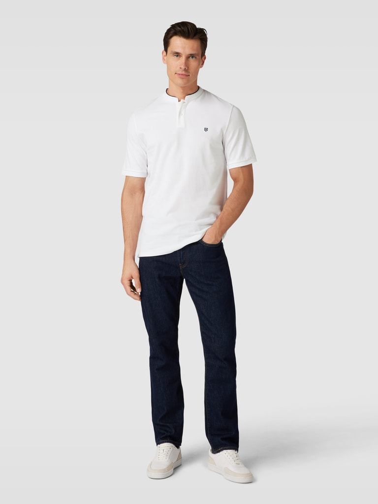 Jack And Jones Premium Poloshirt Mit Stehkragen Modell Blasainz Weiss