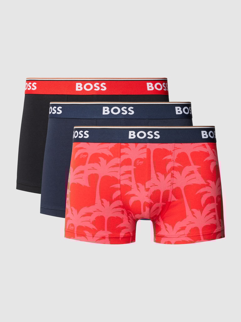 BOSS Trunks mit elastischem Logo-Bund im 3er-Pack (rot) online kaufen
