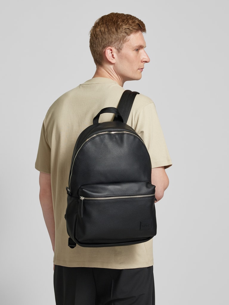 HUGO Rucksack mit Label-Patch Modell 'Ethon' (black) online kaufen