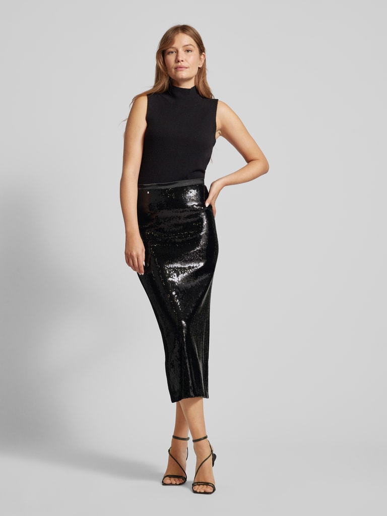 BOSS Midirock mit Pailletten Modell 'Eluxia' (black) online kaufen