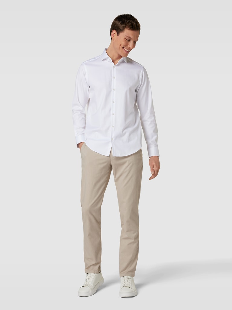 JOOP! Jeans Broek met labeldetails, model 'Matthew' in beige online ...