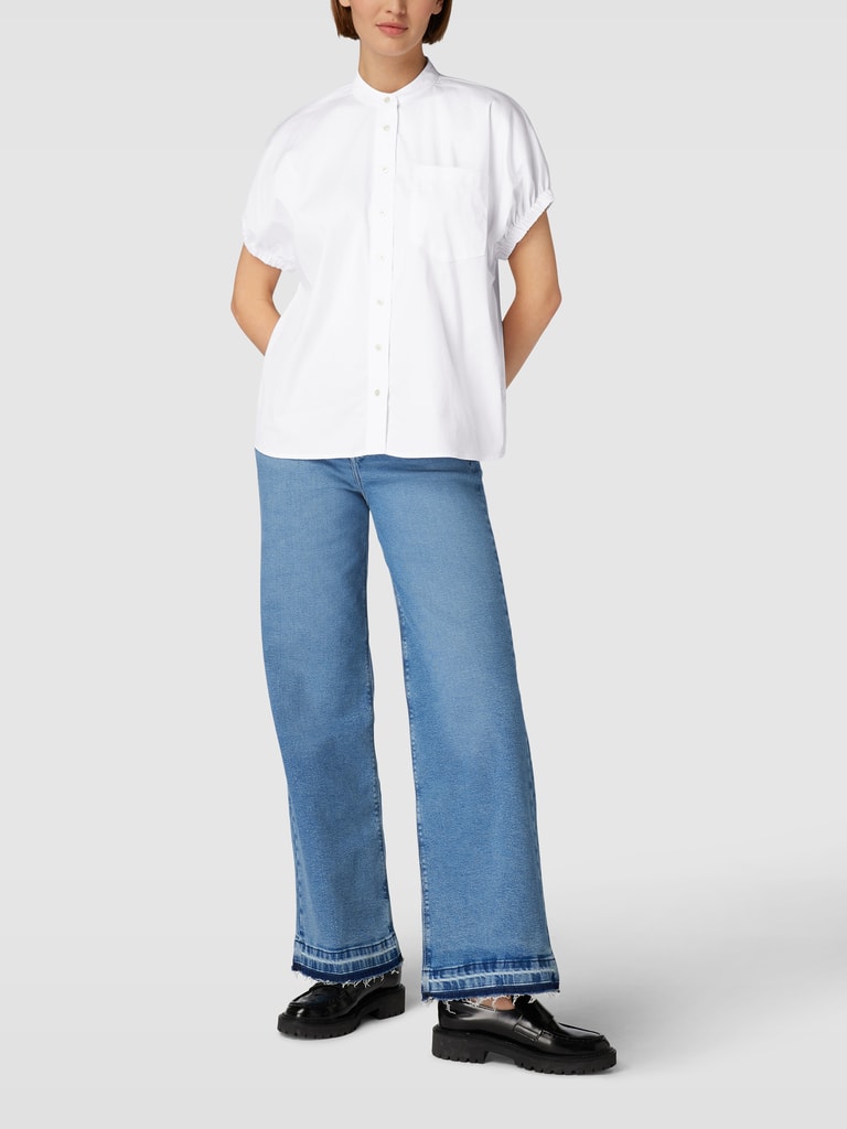 Risy & Jerfs Bluse mit Maokragen und Brusttasche Modell 'La Rochelle ...