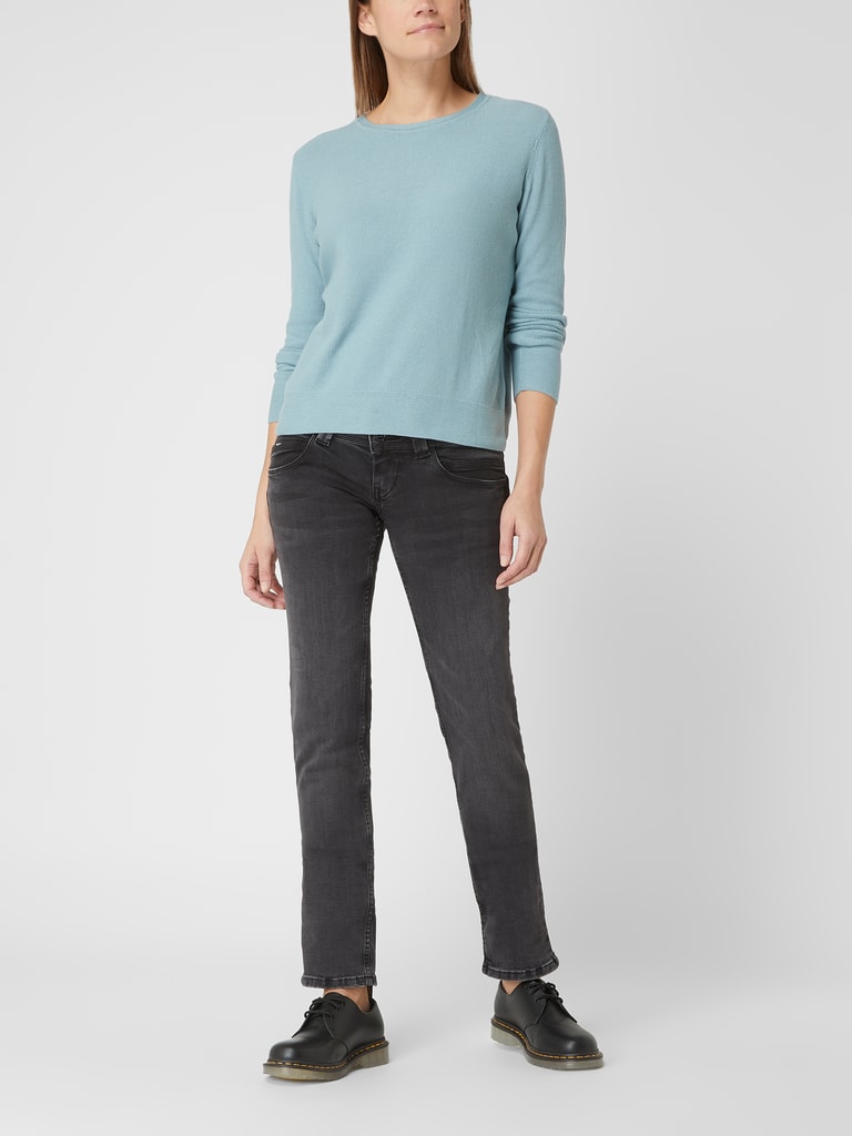 Pepe Jeans Straight fit low waist jeans met stretch, model 'Venus' in ...