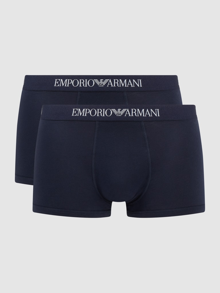 Emporio Armani Trunks aus Baumwolle im 2er-Pack (marineblau) online kaufen