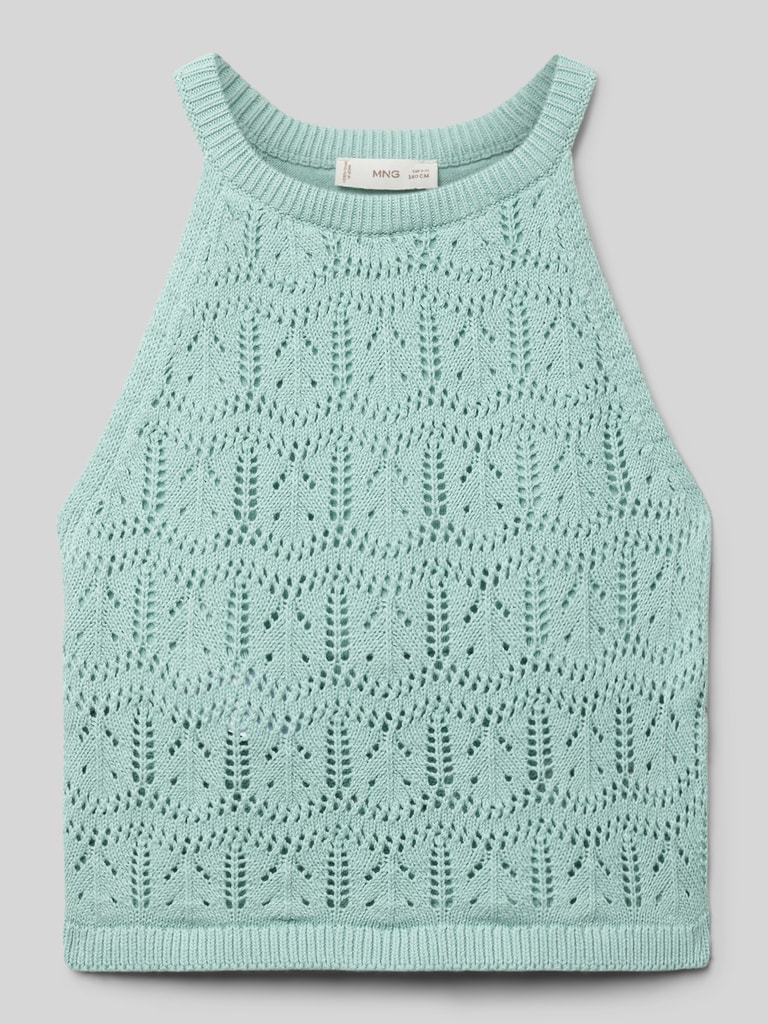 Mango Top mit Neckholder Modell 'bali' (helltuerkis) online kaufen