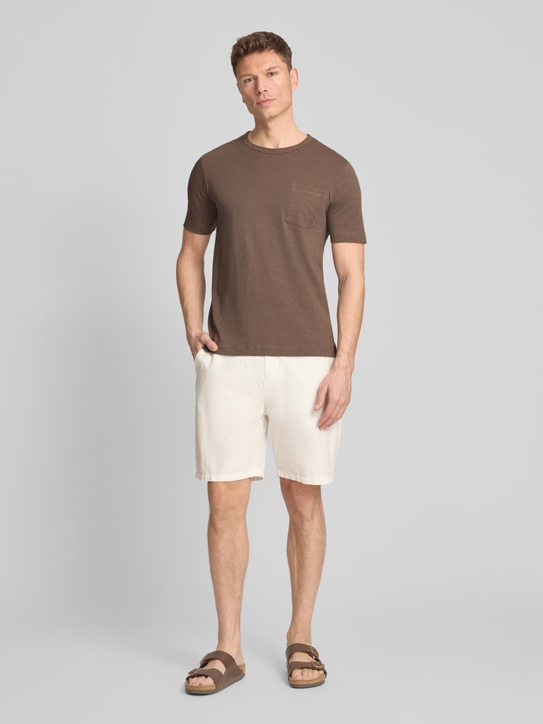 Marc O'Polo Regular Fit T-Shirt aus reiner Baumwolle (dunkelbraun ...
