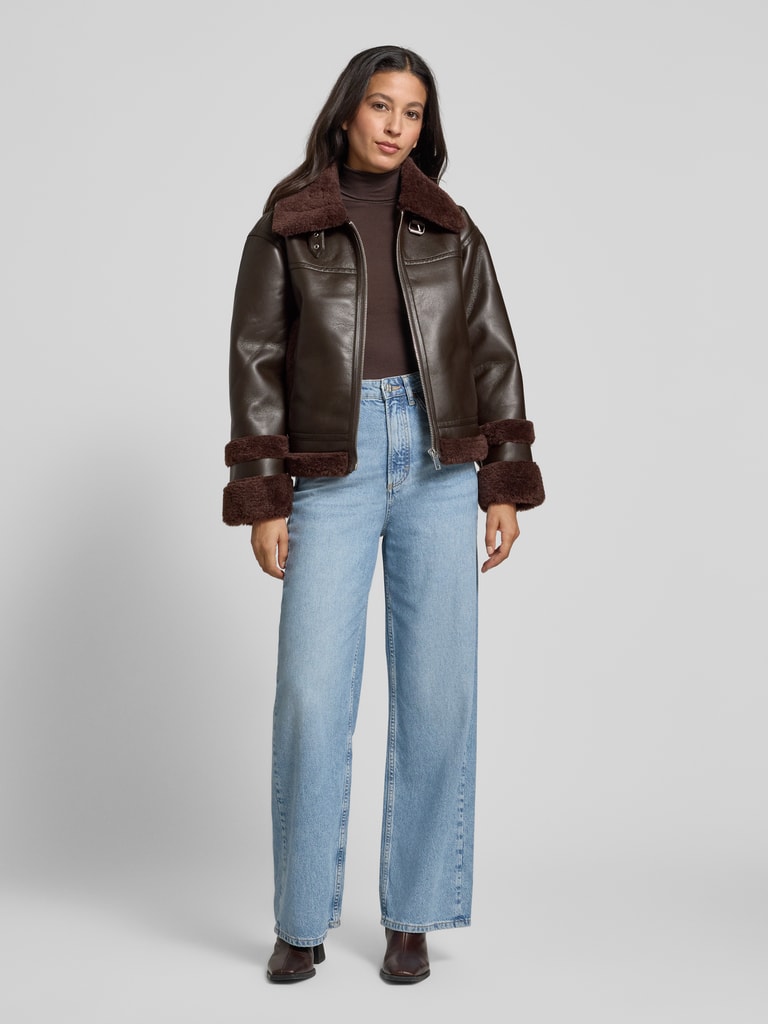 GUIDO MARIA KRETSCHMER WOMAN Bikerjacke in Leder-Optik Modell 'Enie ...