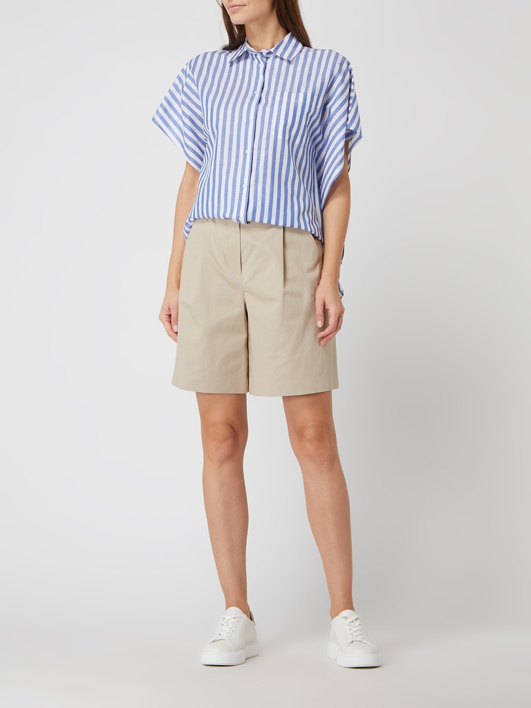 Weekend Max Mara Korte broek met bandplooien, model 'Visino' in beige ...