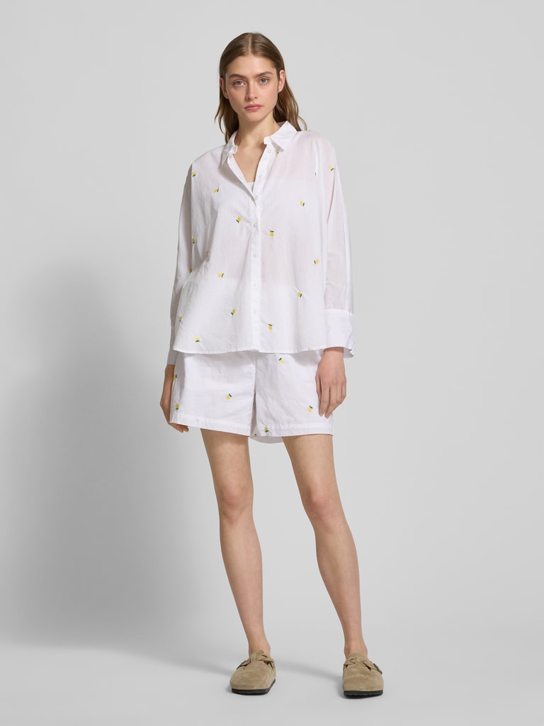 Only Relaxed Fit Shorts aus reiner Baumwolle mit Stickereien Modell ...