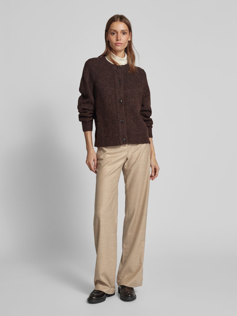 Max Mara Studio Straight Fit Stoffhose aus Schurwoll-Mix (beige) online ...