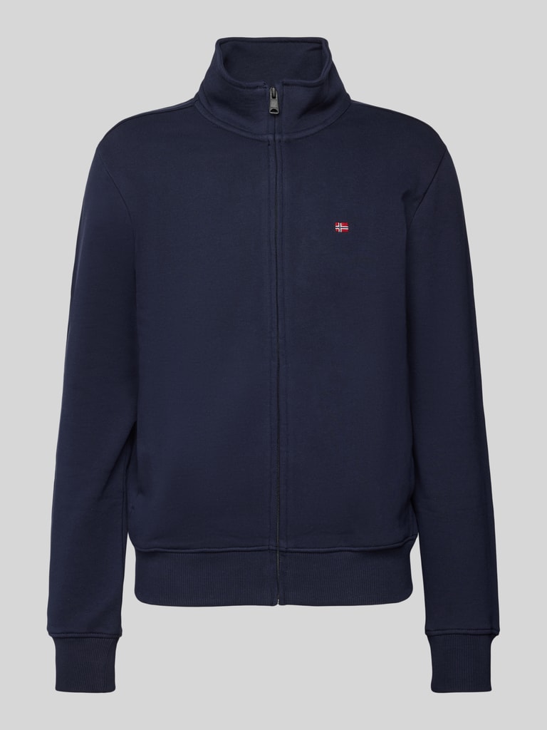 Napapijri Sweatjacke mit Logo-Stitching Modell 'BALIS' (marine) online ...
