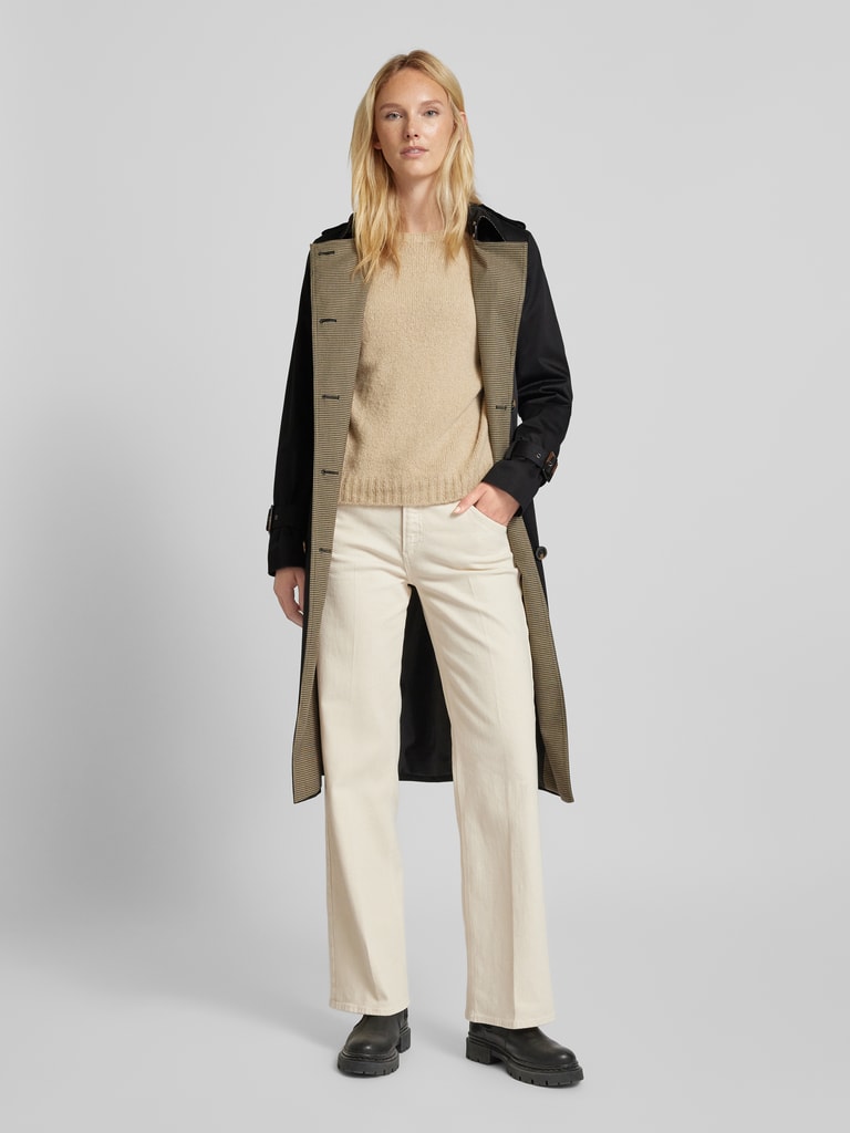 Jake*s Collection Mantel mit Taillengürtel (black) online kaufen