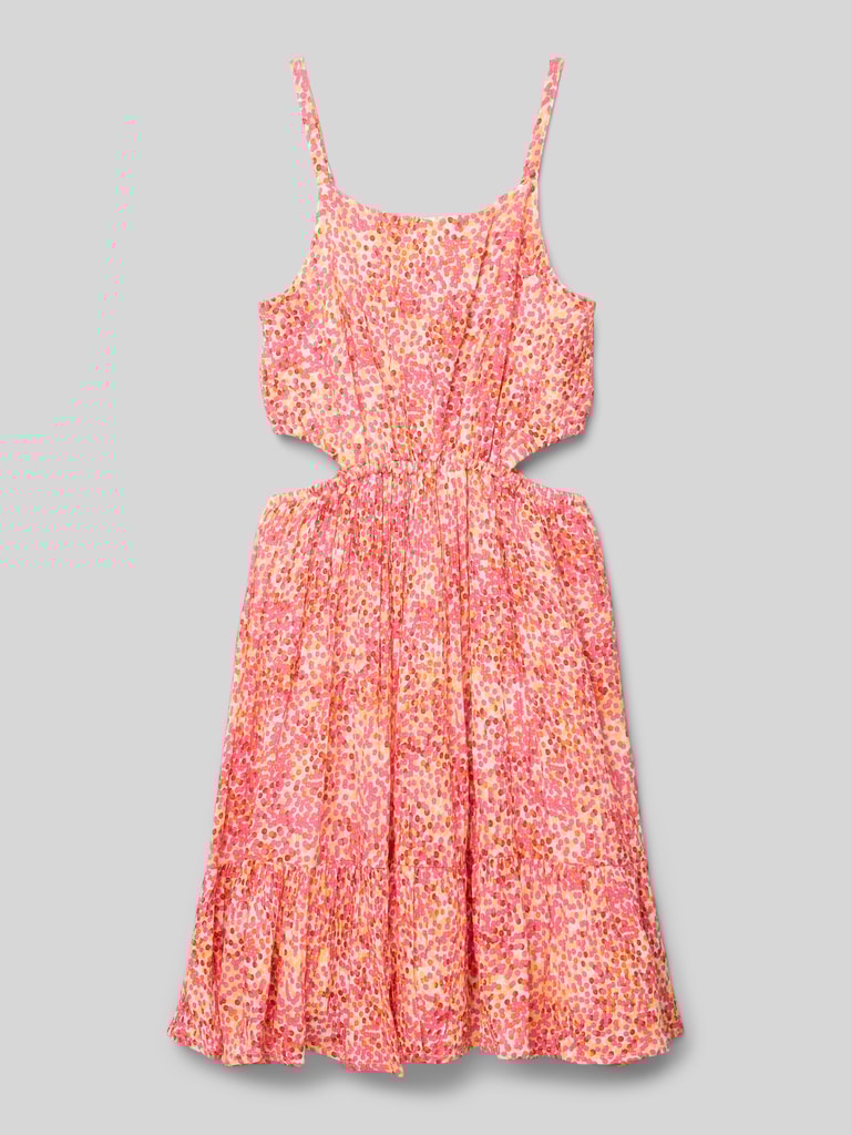 Happy Girls Knielanges Kleid mit Cut Outs (pink) online kaufen