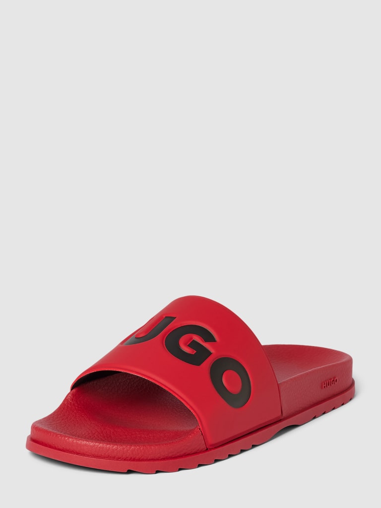 HUGO Slides mit Label-Details Modell 'MATCH' (rot) online kaufen