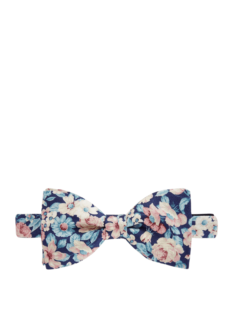 Blick Fliege aus reiner Seide (marineblau) online kaufen