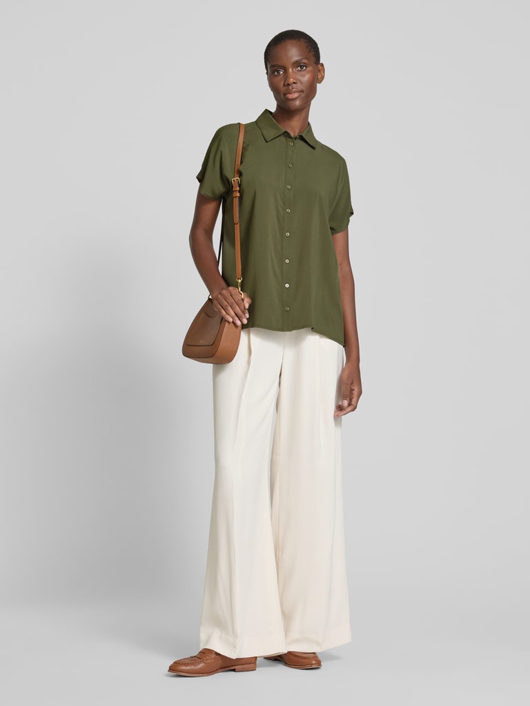 Christian Berg Woman Regular Fit Hemdbluse mit Kappärmeln (schilf ...