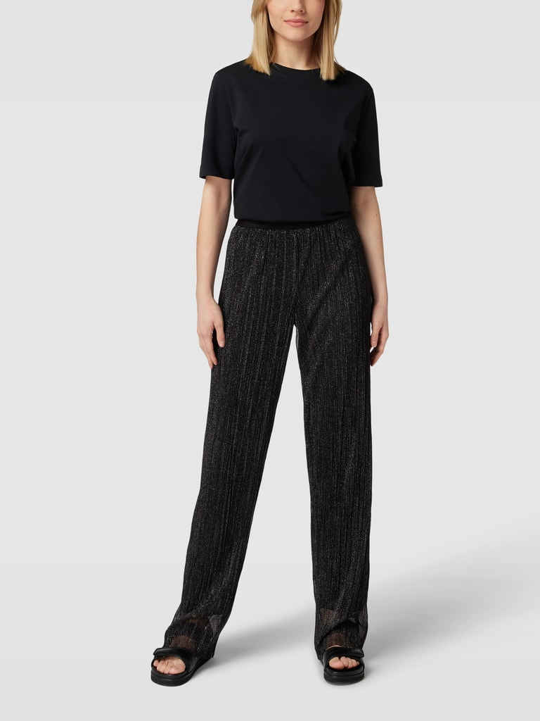 JOOP! Stoffen broek met effectgaren in antraciet online kopen | P&C