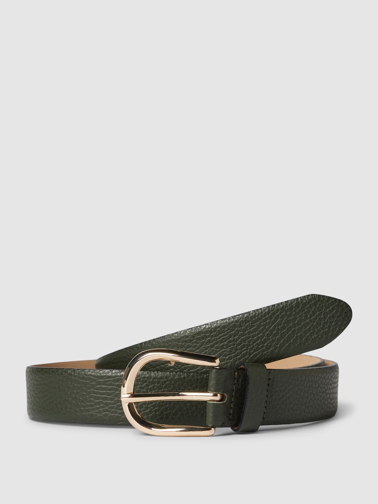 Weinmann Riem van leer met doornsluiting, model 'Adra' in olijfgroen ...