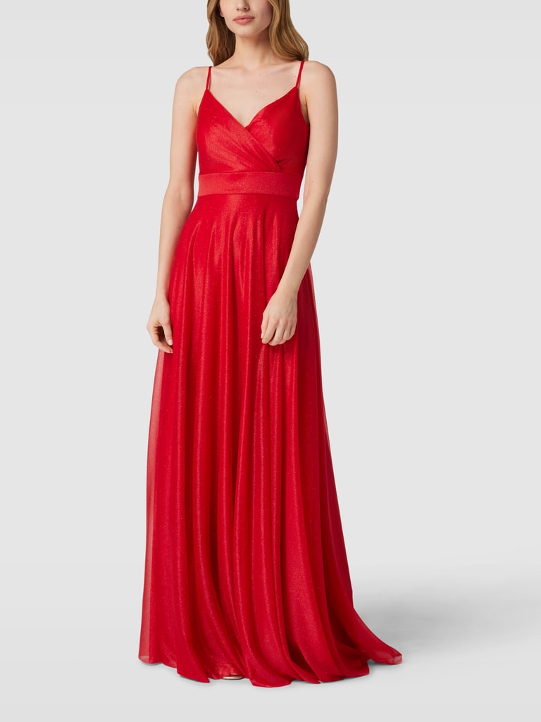 TROYDEN COLLECTION Abendkleid in schimmernder Optik (rot) online kaufen