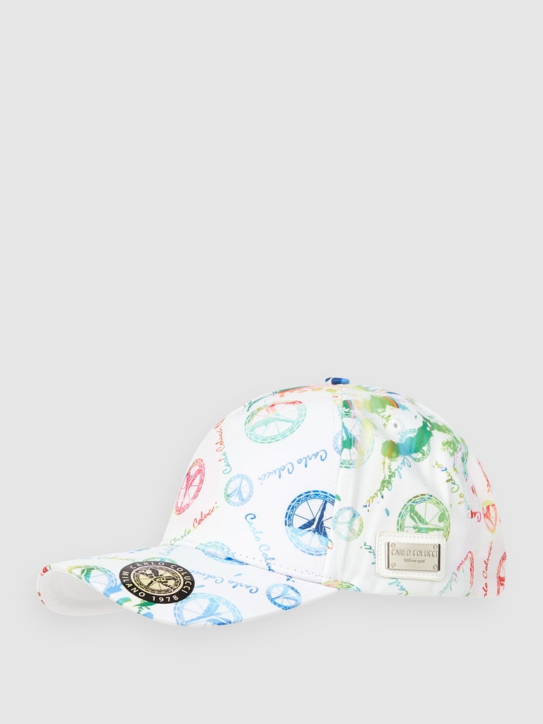 CARLO COLUCCI Cap mit Logo-Muster (weiss) online kaufen