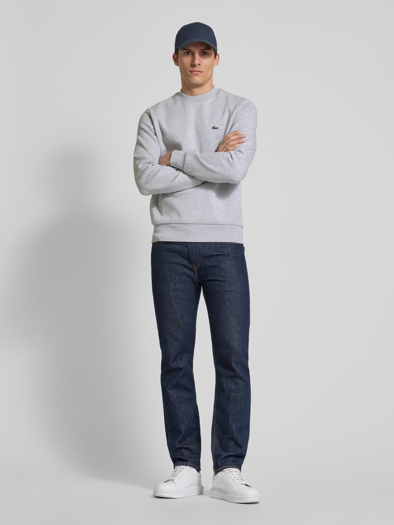 Lacoste Sweatshirt mit Label-Badge (hellgrau) online kaufen