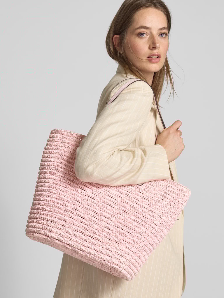 Lauren Ralph Lauren Shopper met labelapplicatie, model 'BRIE' in rosé ...