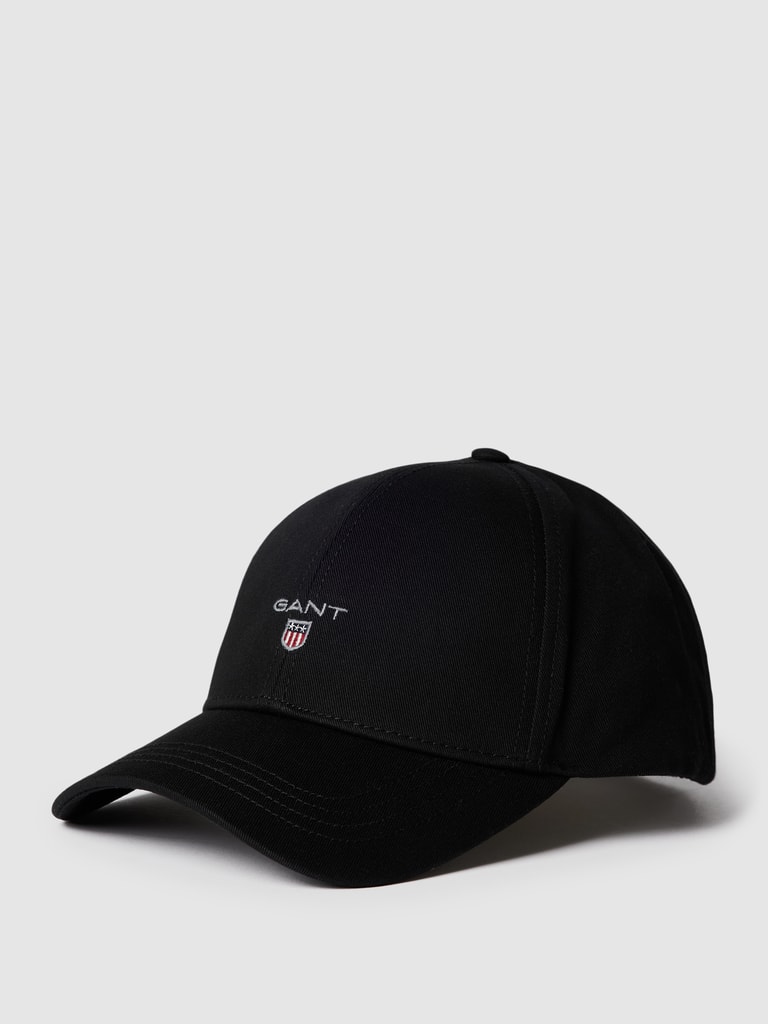 Gant Cap aus Baumwolle mit Label-Stitching (black) online kaufen