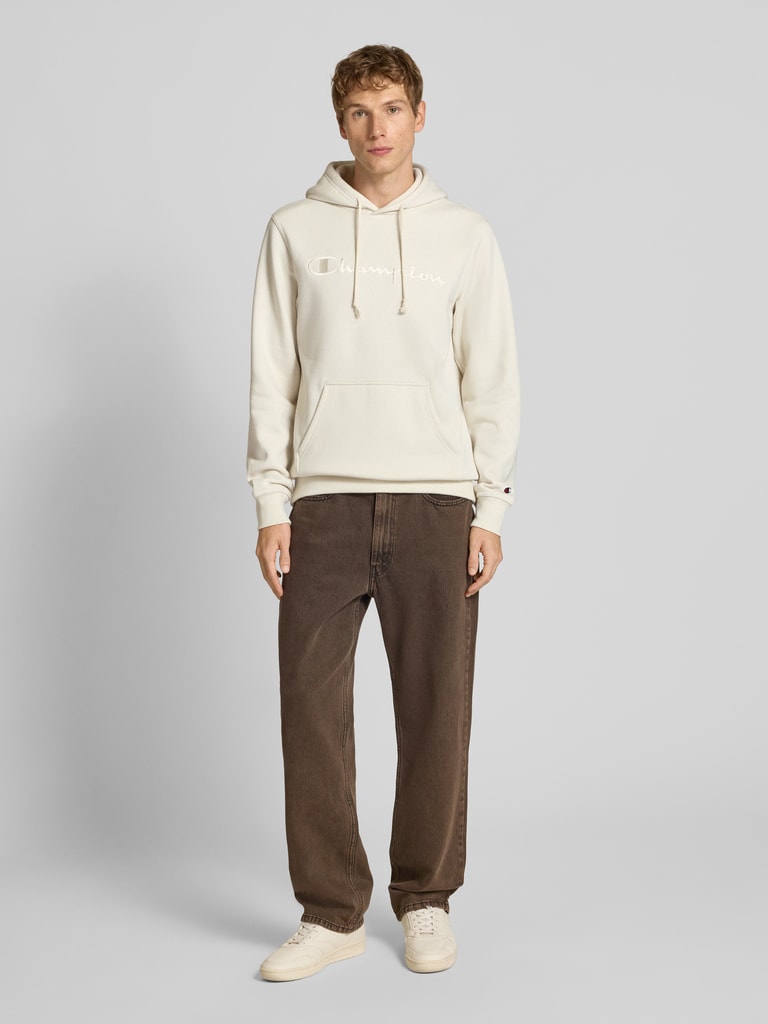 CHAMPION Hoodie mit Label-Stitching (offwhite) online kaufen
