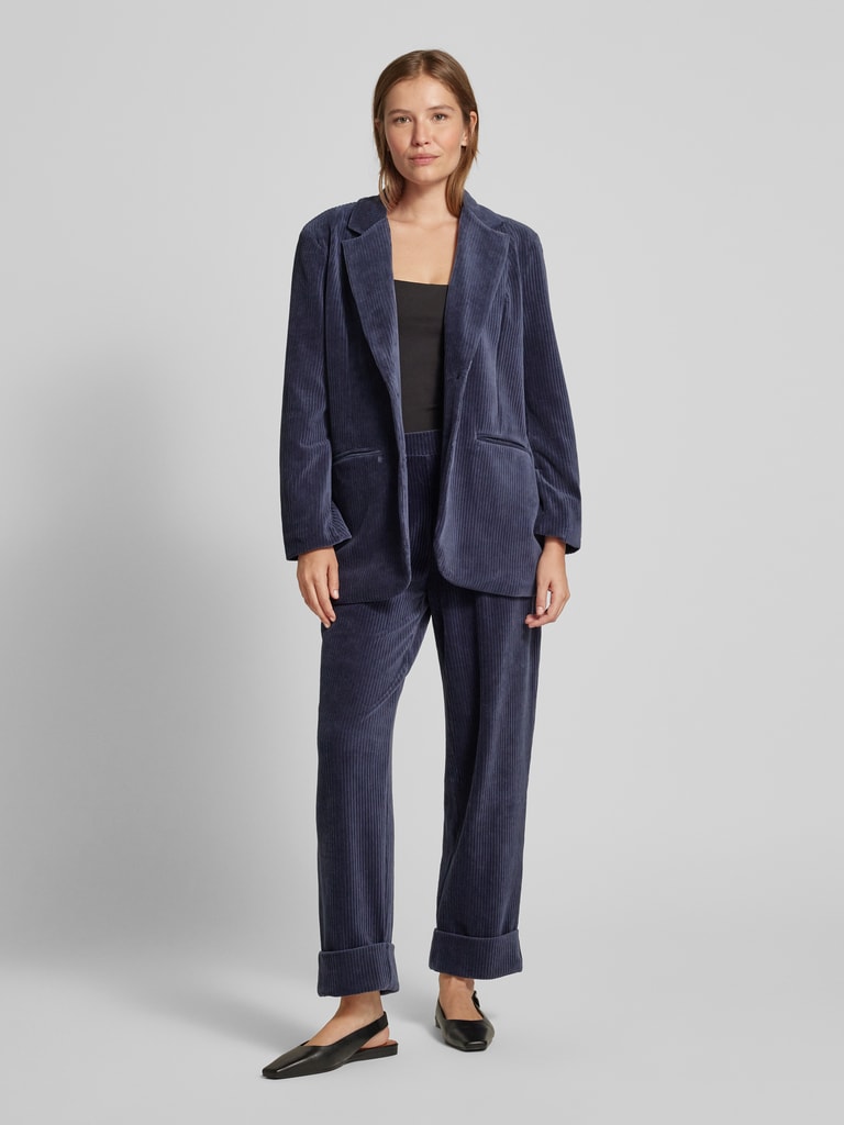 ICHI Blazer aus Cord mit Knopfverschluss Modell 'TAMARY' (marine) online kaufen
