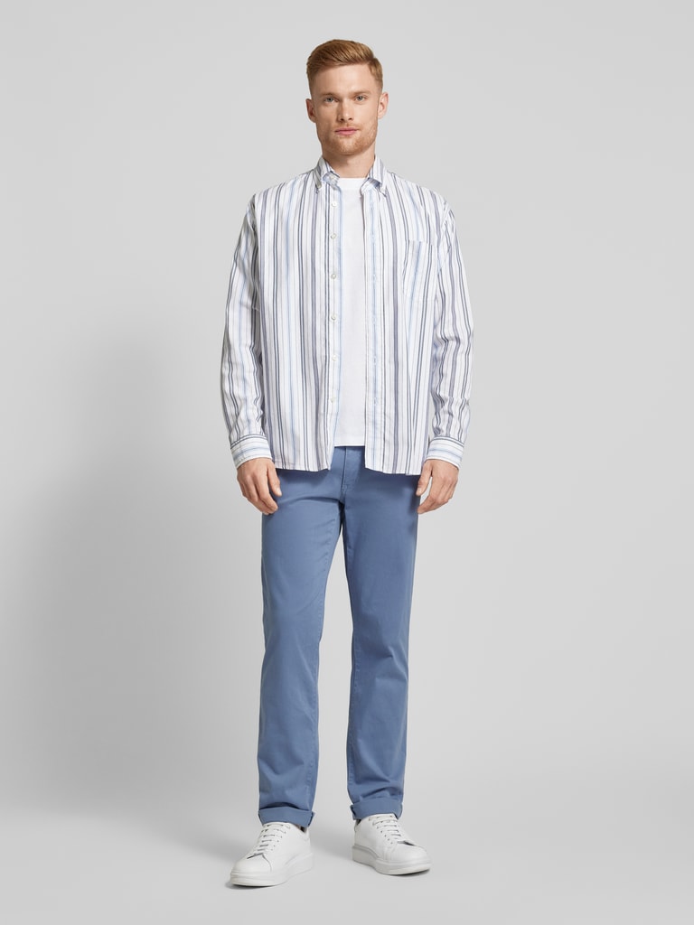 Brax Broek met achterzakken, model 'CADIZ' in jeansblauw online kopen | P&C