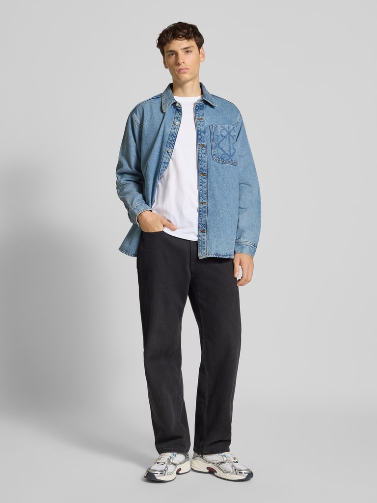 Calvin Klein Jeans Regular Fit Jeanshemd mit Brusttasche (jeansblau ...