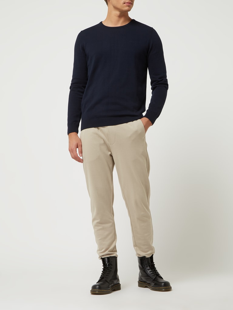 Kup online s.Oliver RED LABEL Sweter z bawełny (granatowy)