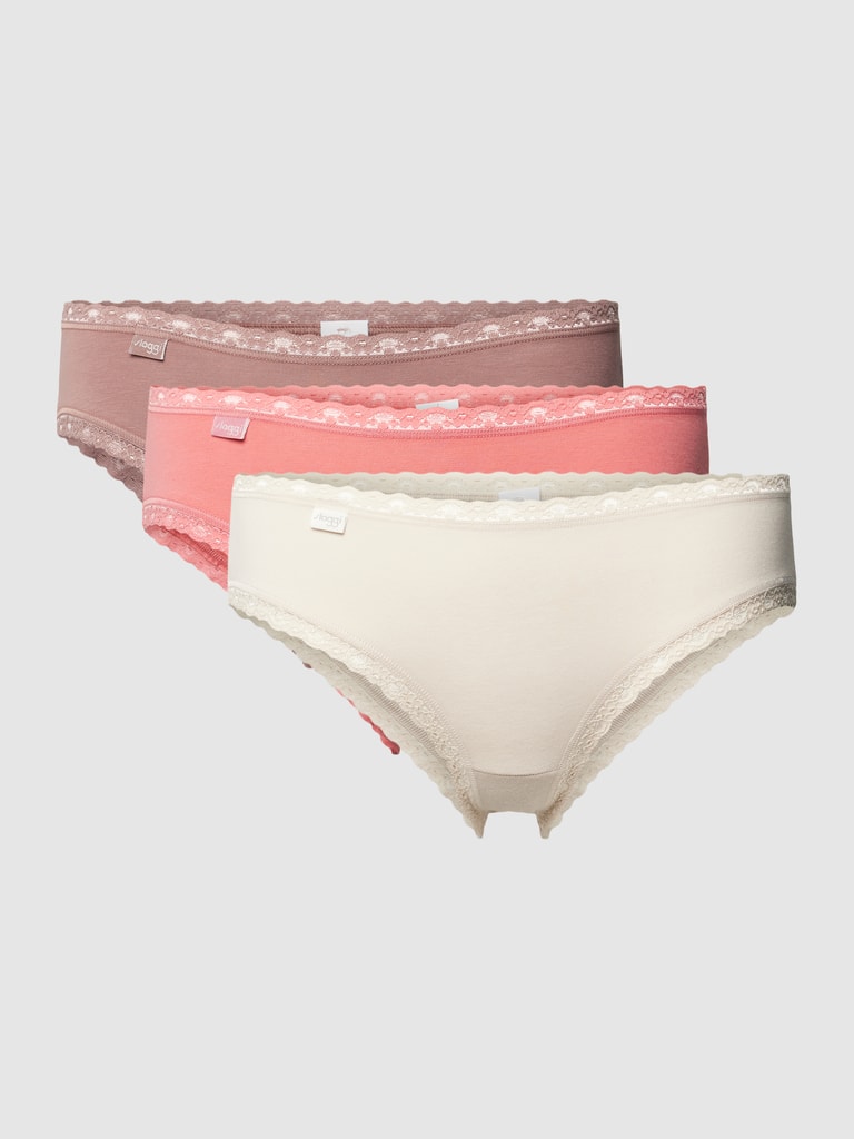 Sloggi Slip mit Label-Detail im 3er-Pack (altrosa) online kaufen
