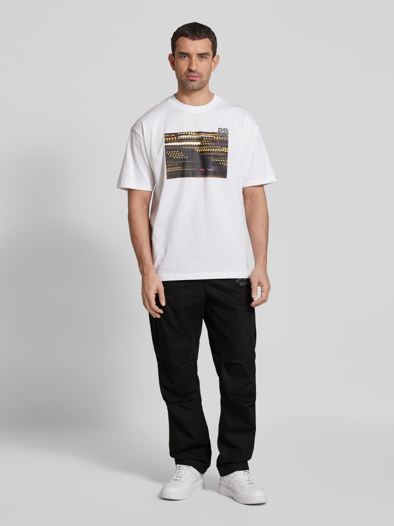 HUGO Relaxed Fit Cargohose mit elastischem Bund Modell 'Garlo' (black ...