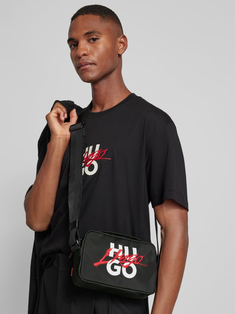 Kup online HUGO Torba na ramię z nadrukiem z logo model ‘Handwritten2.0 ...