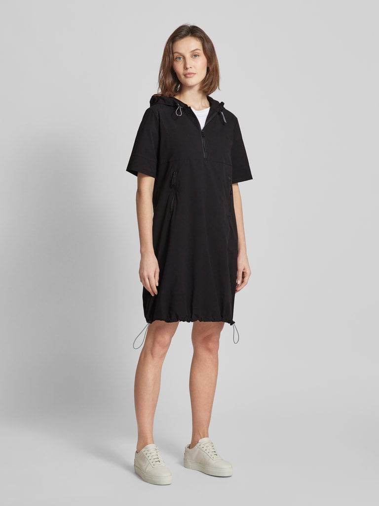 FIRE + ICE Knielanges Kleid mit Kapuze Modell 'VALERIE' (black) online ...