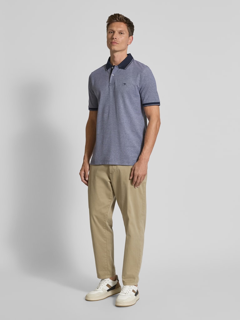 Fynch-Hatton Poloshirt mit Label-Stitching (marine) online kaufen
