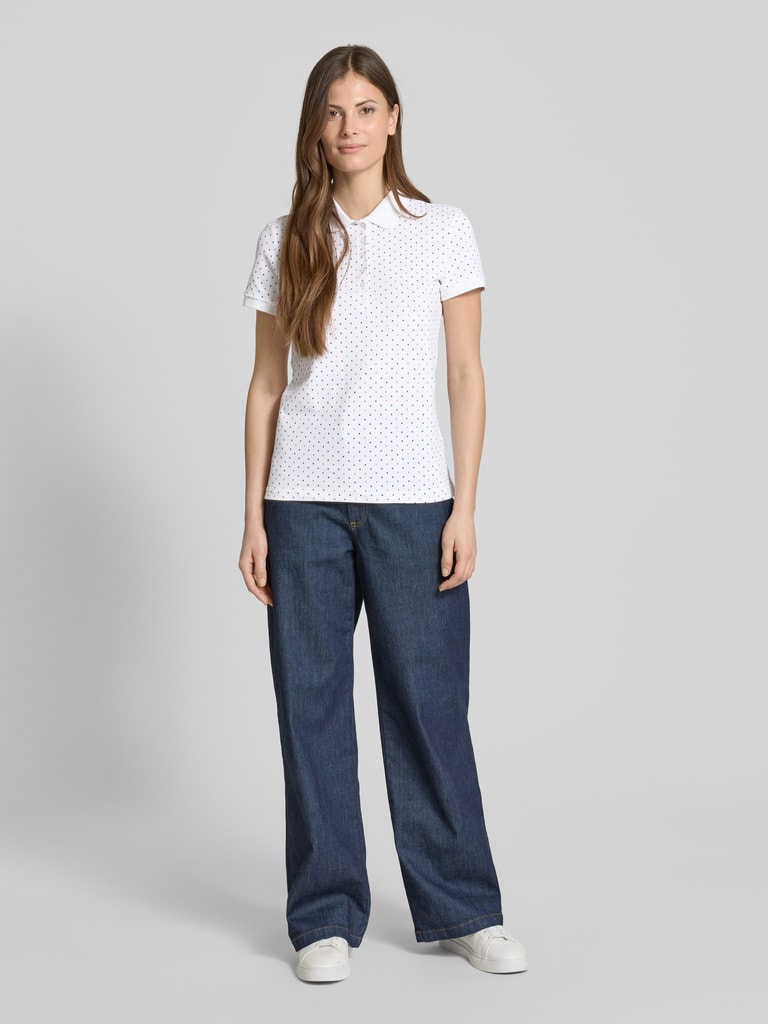 Christian Berg Woman Regular Fit Poloshirt mit Strukturmuster (weiss ...