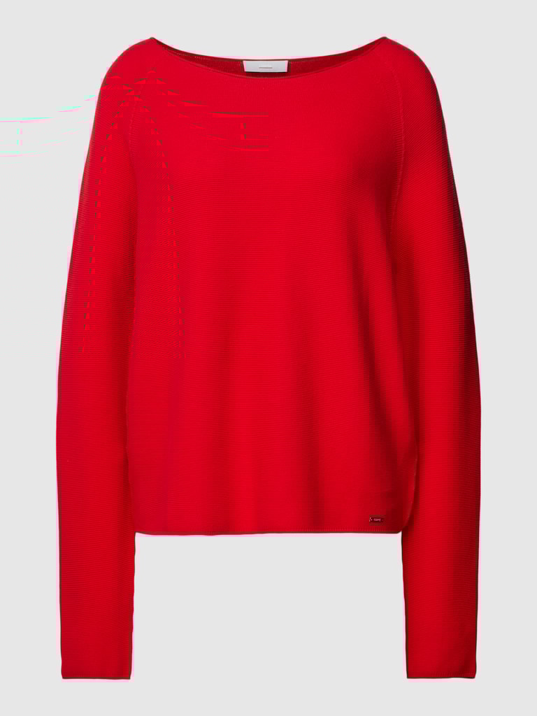 Cinque Strickpullover mit U-Boot-Ausschnitt Modell 'CIELLA' (rot) online kaufen