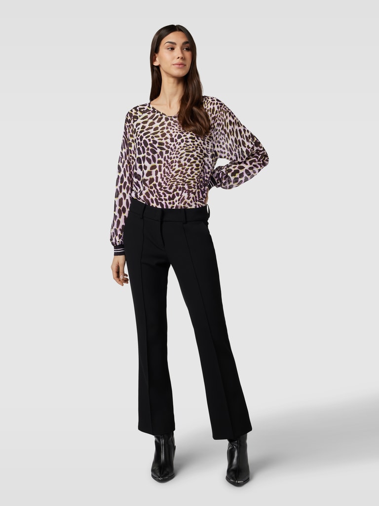 Marc Cain Bluse mit Animal-Print (flieder) online kaufen