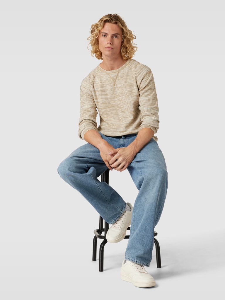 Kup online Blend Sweter z dzianiny z efektem melanżu (beżowy)