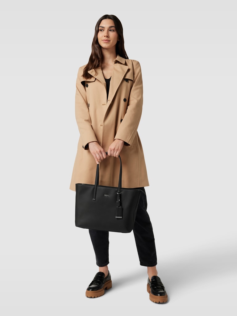 Kup online CK Calvin Klein Torba shopper z detalami z logo (czarny)