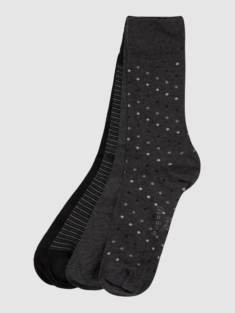 bugatti Socken mit Stretch-Anteil im 4er-Pack (black) online kaufen