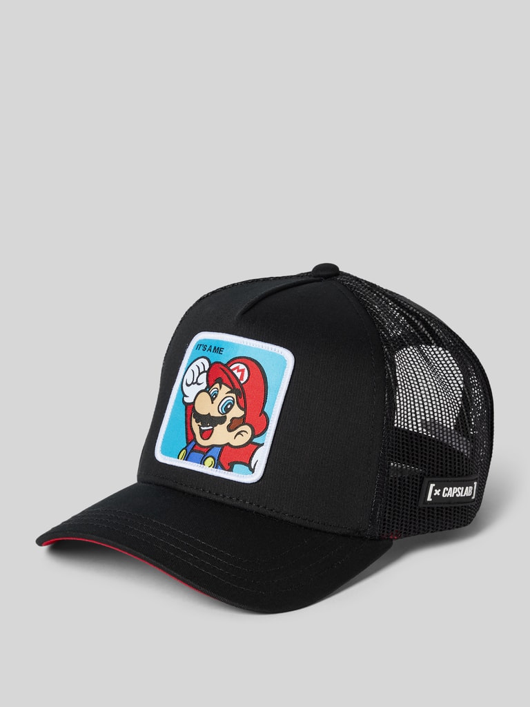 Capslab Trucker Cap mit Motiv-Badge Modell 'Super Mario' (black) online ...