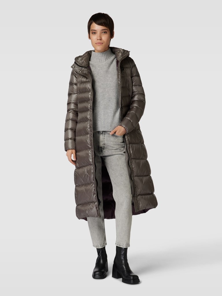 Blauer Usa Steppmantel mit Kapuze (dunkelgrau) online kaufen