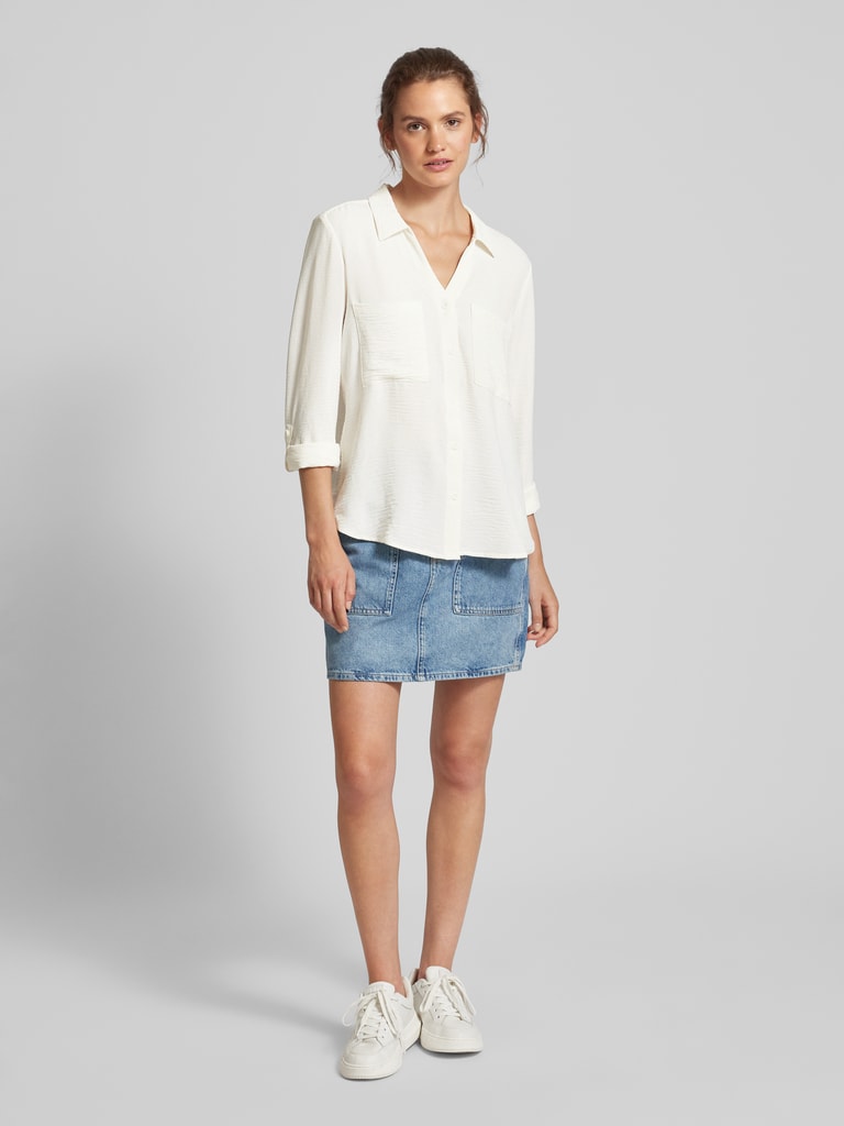 QS Hemdbluse mit Knopfleiste (weiss) online kaufen