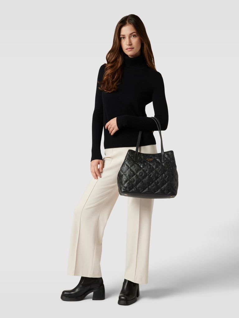 Guess Shopper mit Strukturmuster Modell 'VIKKY' (black) online kaufen
