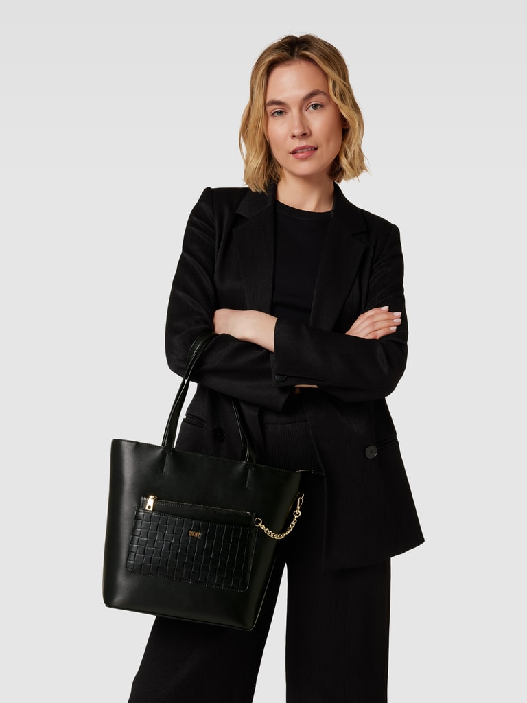 DKNY Shopper mit Label-Applikation Modell 'SIMONA' (black) online kaufen