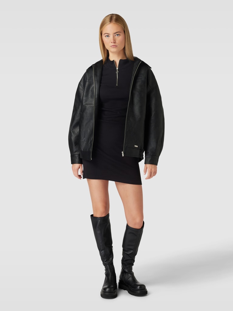 Noisy May Minikleid mit Troyer-Kragen Modell 'MAYA' (black) online kaufen