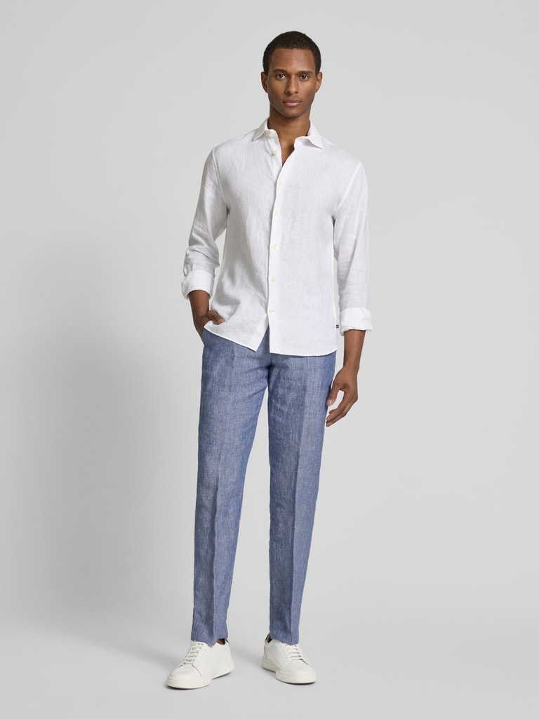 Hiltl Regular Fit Chino mit Paspeltaschen Modell 'PARMA I' (bleu ...